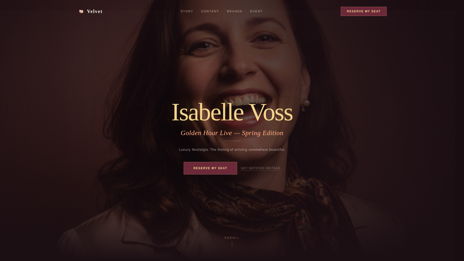 Aspirational Wellness Lifestyle Landing Page Template