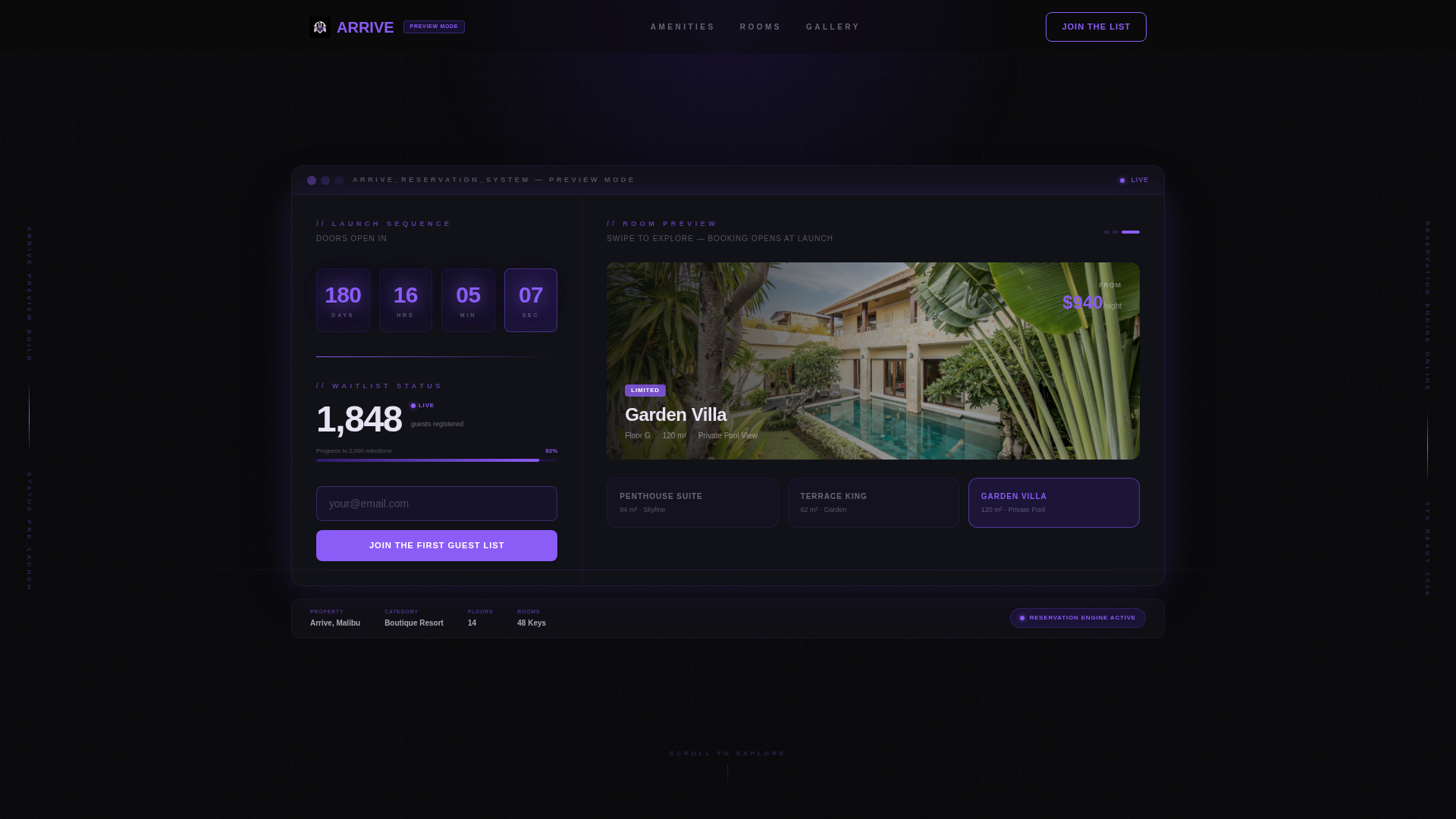 Hotel Coming Soon Website Template | Rocket